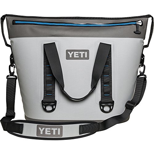 YETI Hopper Two 40 Portable Cooler, Fog Gray/Tahoe Blue