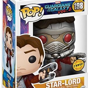 Funko Pop Marvel: Guardians of the Galaxy Vol. 2 - Star Lord Chase Variant Limited Edition Vinyl Figure (Bundled with Pop Box Protector Case)