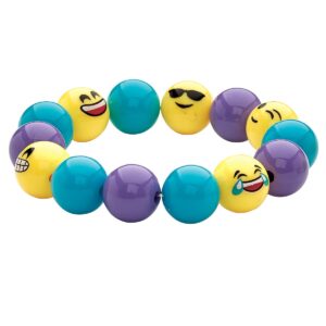 Creativity for Kids Emoji Bracelets, Makes 5 Bead Bracelets - Arts and Crafts Jewelry Making for Kids