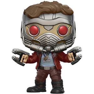 funko pop marvel: guardians of the galaxy vol. 2 - star lord chase variant limited edition vinyl figure (bundled with pop box protector case)