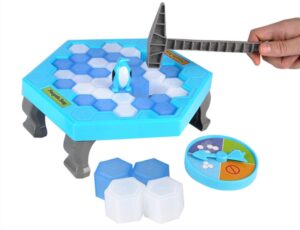 superli puzzle table games penguin ice pounding penguin ice cubes save penguin knock ice block wall toys desktop paternity interactive game