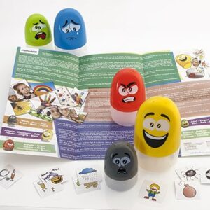 Miniland Emoticapsules. Multicolor and Funny Toy which Represent The Basic Emotions and Invite Children from 2 to 6 Years to Recognize Daily Feelings. SEL Learning