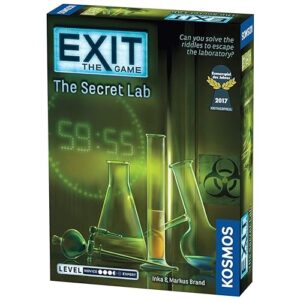 exit: the secret lab | exit: the game - a kosmos game | kennerspiel des jahres winner | family-friendly, card-based at-home escape room experience for 1 to 4 players, ages 12+