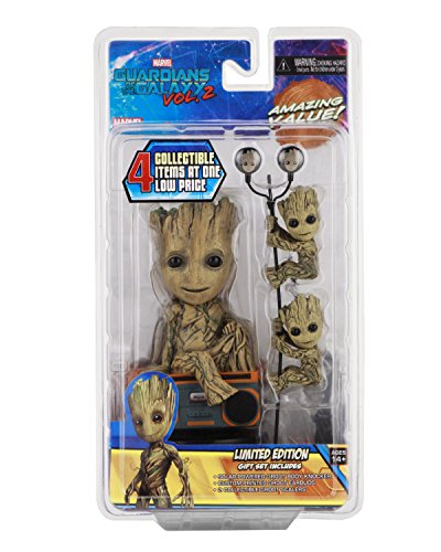 NECA Guardians of The Galaxy 2 Limited Edition Kid Groot Gift Set