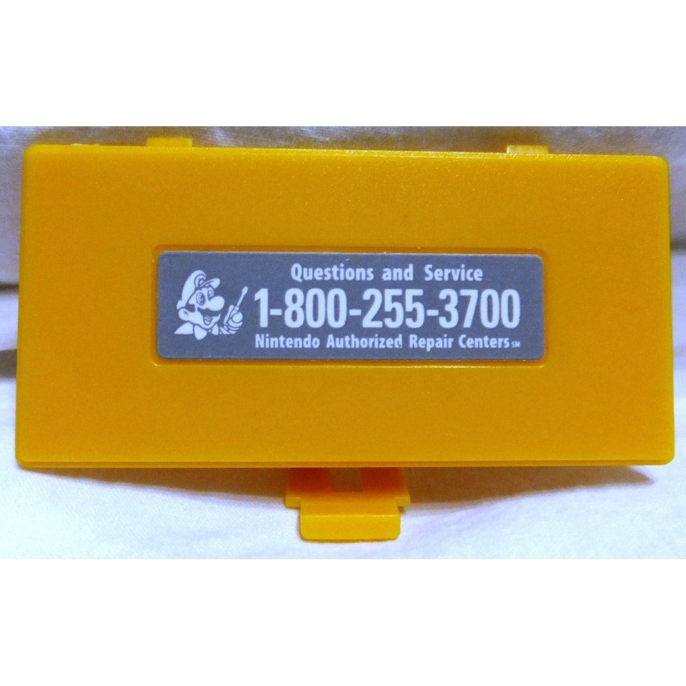 Game Boy Pocket (GBP) Yellow Battery Compartment Cover (Lid, Door)