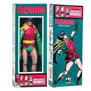 dc comics retro style boxed 8 inch action figures: robin (removable mask)