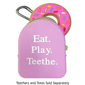 Silli Chews Pizza Toy Baby Teether - Silicone Teething Toy for Babies | Funny Baby Gift Best Sensory Toys for Infants Toddlers and Kids (Oral Motor Aid) Favorite Silly Chew Toy