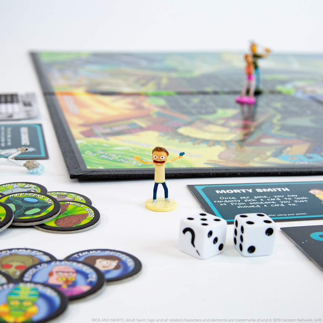 USAopoly CLUE: Rick and Morty | Featuring Characters from The Adult Swim TV Show Rick & Morty | Collectible Clue Board Game | Perfect for Rick & Morty Fans