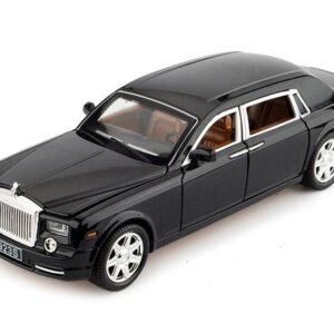 Greshare Model car, 1:24 Rolls-Royce Phantom Diecast Sound & Light & Pull Back Model Toy Car Black New in Box