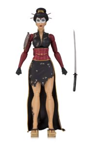 dc collectibles designer series bombshells by ant lucia katana action figure, 7 inches