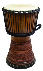 new djembe master mali style carv, 24" tall, 12" head