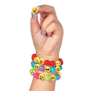 Creativity for Kids Emoji Bracelets, Makes 5 Bead Bracelets - Arts and Crafts Jewelry Making for Kids