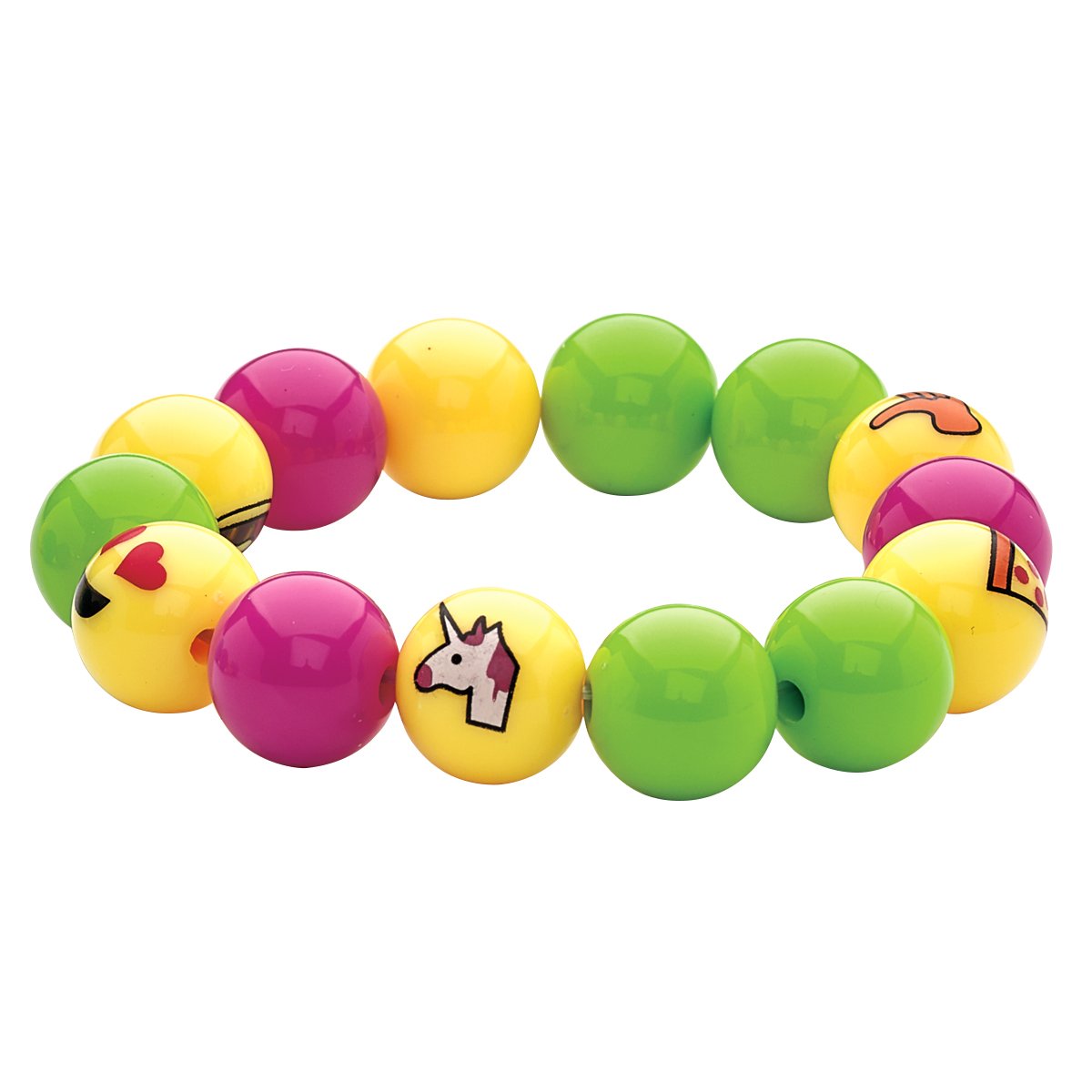 Creativity for Kids Emoji Bracelets, Makes 5 Bead Bracelets - Arts and Crafts Jewelry Making for Kids