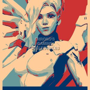 Yifantacy CGC Huge Poster Glossy Finish - Overwatch Mercy PS4 Xbox ONE PC - EXT665 (16" x 24" (41cm x 61cm))