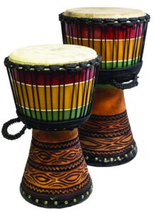 new djembe master mali style rasta carv, 24" tall, 12.5-13" head