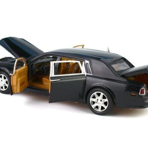 Greshare Model car, 1:24 Rolls-Royce Phantom Diecast Sound & Light & Pull Back Model Toy Car Black New in Box