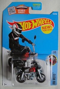 hot wheels hw moto 5/5 2016 honda monkey z50 135/250 showdown scan & race card