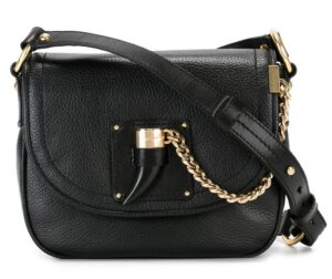 michael michael kors james medium leather saddlebag