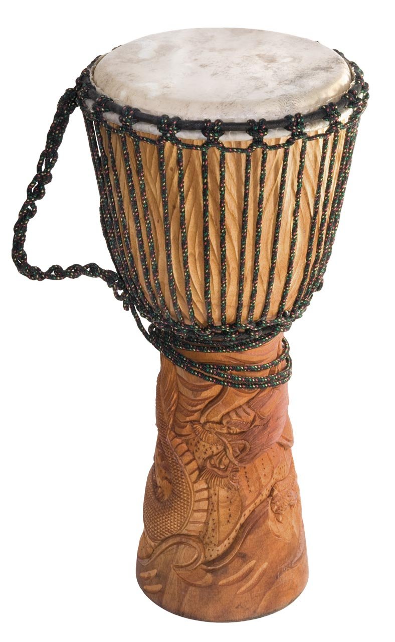 Djembe Standard Dragon, 24" tall, 10-11" head