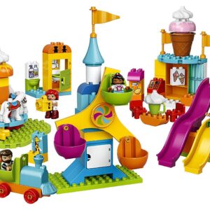 LEGO DUPLO Town Big Fair 10840 Role Play and Learning Building Blocks Set for Toddlers Including a Ferris Wheel, Carousel, and Amusement Park (106 pieces)