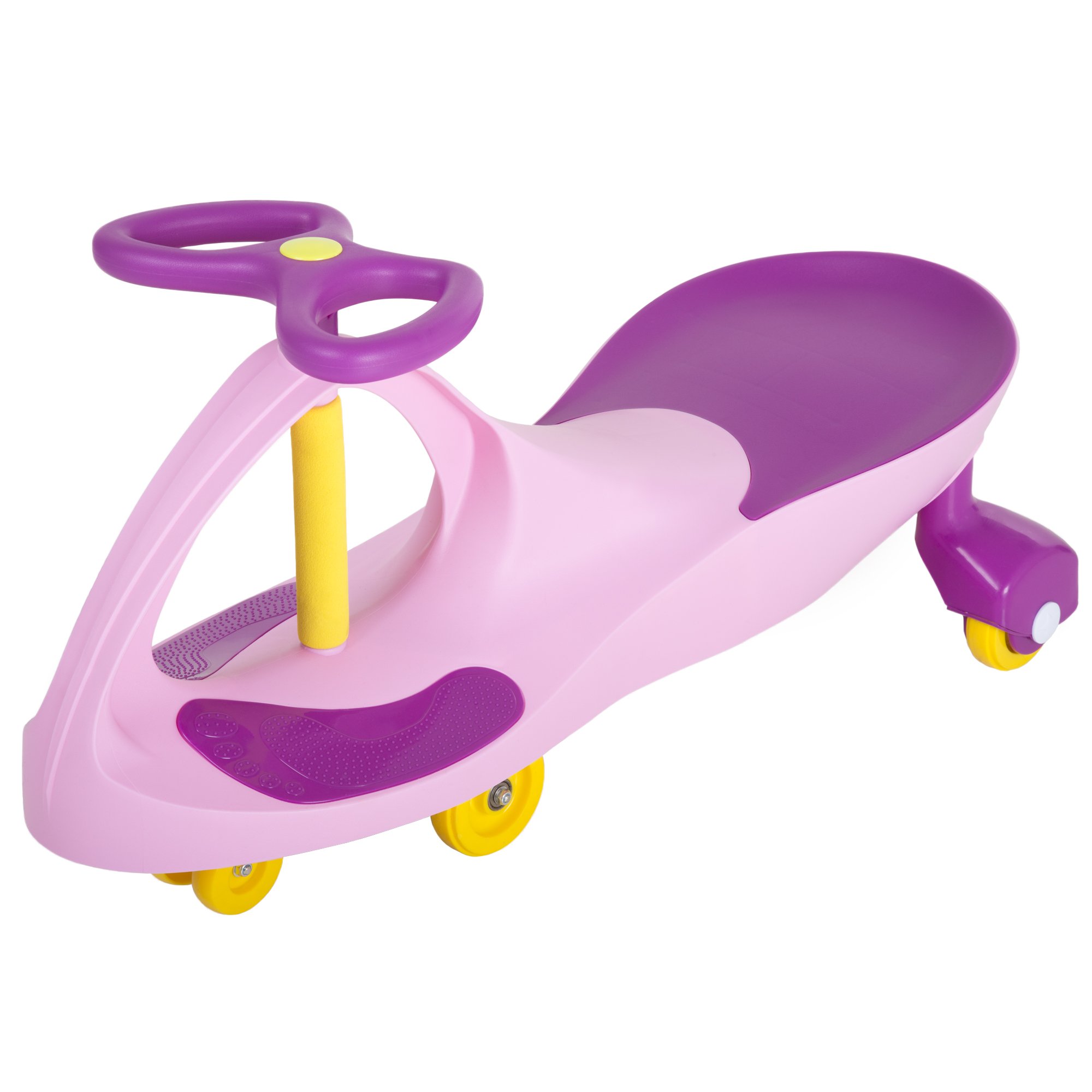 Lil' Rider Wiggle Car Ride On Toy – No Batteries, Gears or Pedals – Twist, Swivel, Go – Outdoor Ride Ons for Kids 3 Years and Up, M370049, Large, Pink