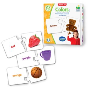 the learning journey: match it! - colors - 30 piece self-correcting color matching puzzle - color matching games for toddlers ages 3 and up - award winning toys