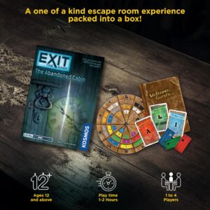 Exit: The Abandoned Cabin - Kennerspiel Des Jahres Winner, Card-Based Family Escape Room Game for 1-4 Players, Ages 12+