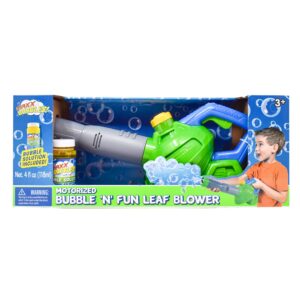 Maxx Bubbles Toy Bubble Leaf Blower with Non Toxic Refill Solution, Sturdy Plastic, Bubble Toys for Boys and Girls, Outdoor Summer Fun for Kids and Toddlers, 3+