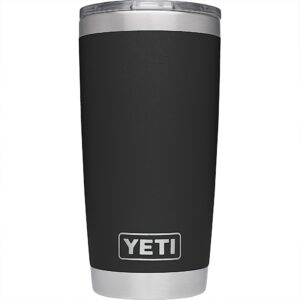 yeti rambler 20 oz stainless steel vacuum insulated tumbler with lid, black