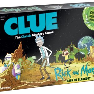 USAopoly CLUE: Rick and Morty | Featuring Characters from The Adult Swim TV Show Rick & Morty | Collectible Clue Board Game | Perfect for Rick & Morty Fans