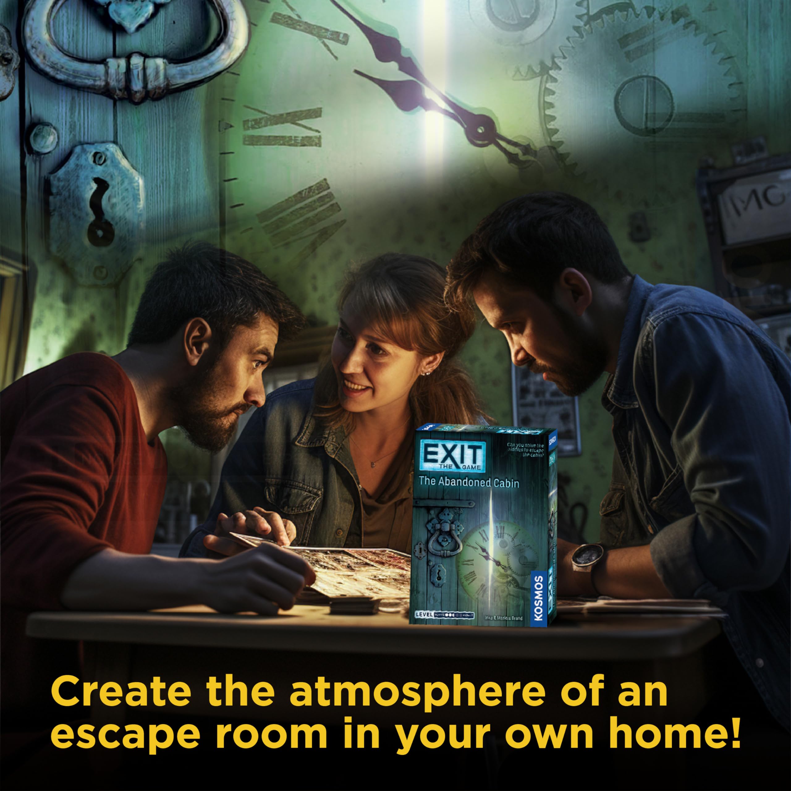 Exit: The Abandoned Cabin - Kennerspiel Des Jahres Winner, Card-Based Family Escape Room Game for 1-4 Players, Ages 12+