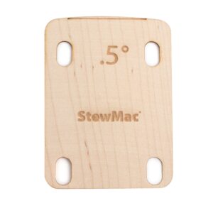 stewmac neck shims for guitar, shaped - 6 pack of 0.50 degree shims