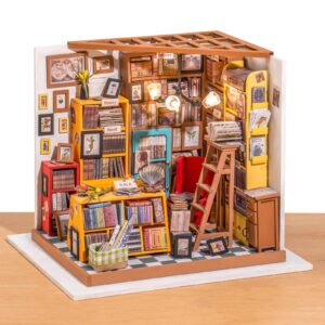 robotime dollhouse kit miniature diy library house kits best birthday gifts for teens