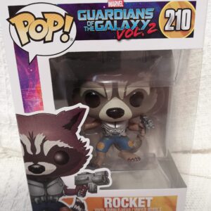 Funko Pop Vinyl Marvel Guardians of the Galaxy Vol. 2 Rocket Raccoon Exclusive Bobblehead Figure 210