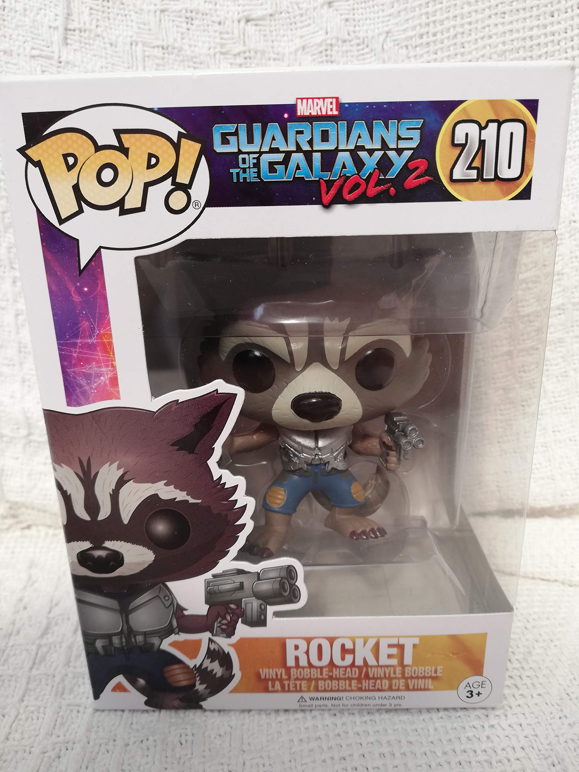 Funko Pop Vinyl Marvel Guardians of the Galaxy Vol. 2 Rocket Raccoon Exclusive Bobblehead Figure 210