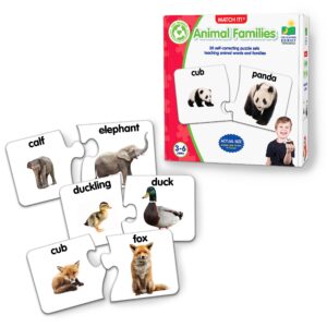 the learning journey: match it! - animal families - learning animals, animal matching game, animal puzzle for kids, puzzle for toddlers, award winning educational toys