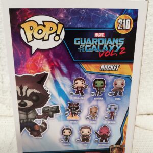 Funko Pop Vinyl Marvel Guardians of the Galaxy Vol. 2 Rocket Raccoon Exclusive Bobblehead Figure 210