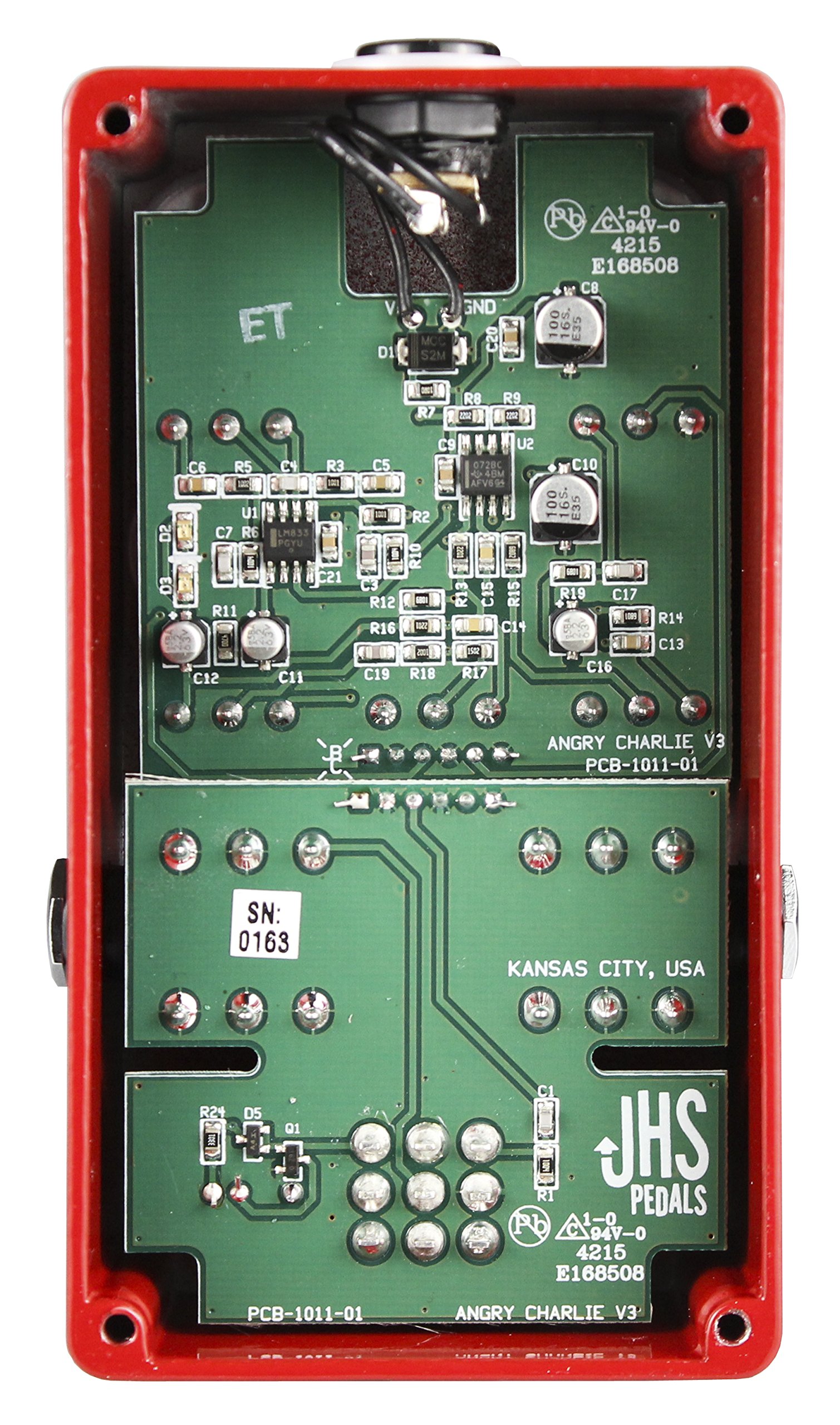 JHS Pedals JHS Angry Charlie V3 Distortion Guitar Effects Pedal