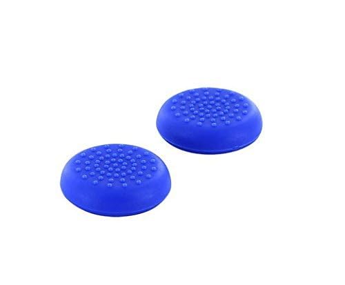 Analog Silicone Thumb Stick Grips Joystick Cap Cover for PS4 PS3 PS2 Xbox 360 Xbox One Game Controllers (Blue)