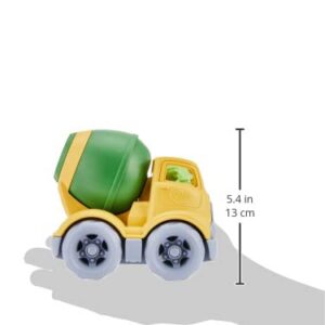 Green Toys Mixer Construction Truck Green/Yellow, 5.75x7.5x5.6