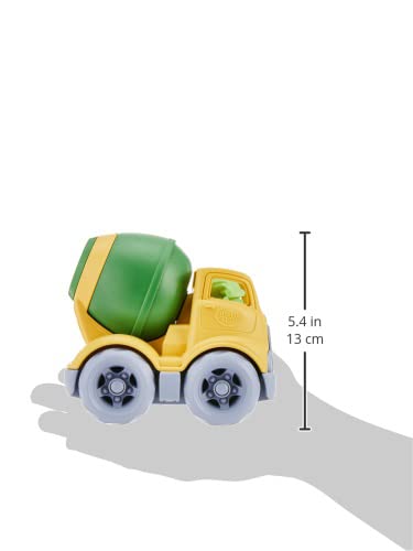 Green Toys Mixer Construction Truck Green/Yellow, 5.75x7.5x5.6