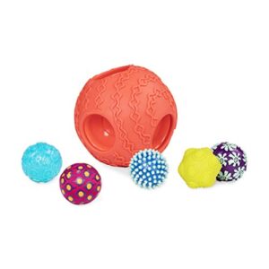 b. toys- b. baby- baby ballss– 1 big textured ball with 5 small sensory balls – developmental toys for babies 6 months +