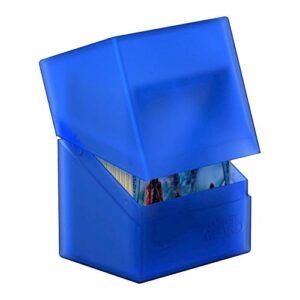 Ultimate Guard Boulder 80+, Deck Case for 80 Double-Sleeved TCG Cards, Sapphire, Secure & Durable Storage for Trading Card Games, Soft-Touch Finish