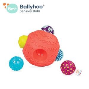 B. toys- B. baby- Baby Ballss– 1 Big Textured Ball with 5 Small Sensory Balls – Developmental Toys for Babies 6 Months +