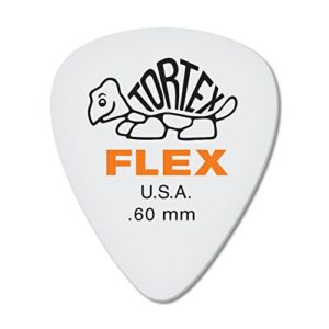 dunlop tortex flex standard .60mm orange guitar pick-12 pack