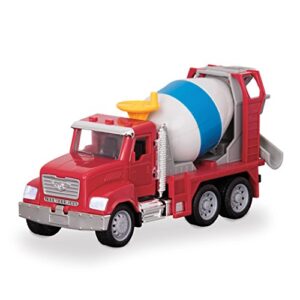 driven by battat – toy cement truck for kids – construction vehicle toy – lights & sounds – movable parts – 3 years + – micro cement truck