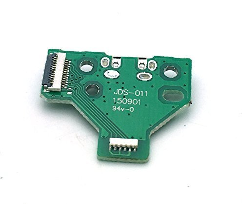 Ambertown 12 Pin USB Charging Port Socket Board with Flex Ribbon Cable for Sony PS4 Controller