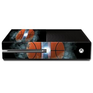 mightyskins skin compatible with microsoft xbox one - basketball orb | protective, durable, and unique vinyl decal wrap cover | easy to apply, remove, and change styles | made in the usa