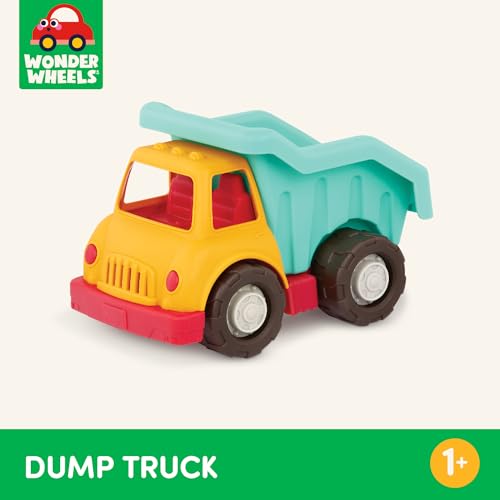 Battat- Wonder Wheels- Dump Truck – Toy Truck For Toddlers – Moveable Parts- Durable & Sturdy Construction Toy – Recyclable – Dump Truck