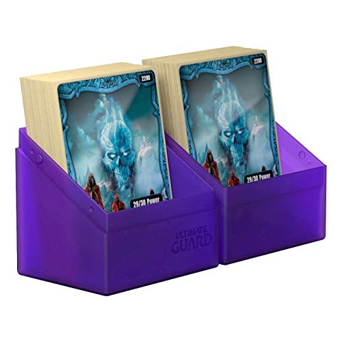 Ultimate Guard Boulder 80+, Deck Case for 80 Double-Sleeved TCG Cards, Amethyst, Secure & Durable Storage for Trading Card Games, Soft-Touch Finish